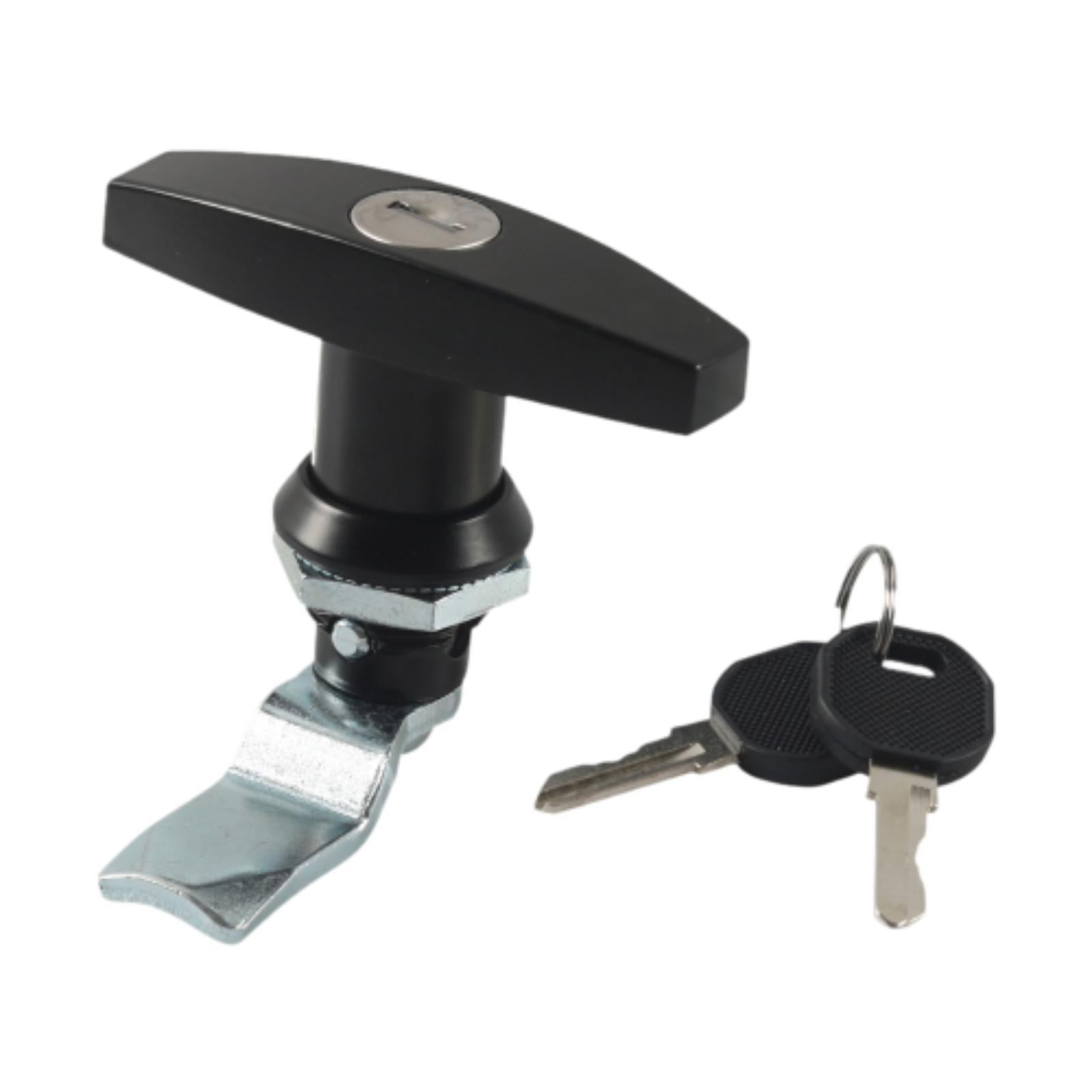 CUTICATE T Handle Lock with Keys,Easy to Install Shed Door Latch Keyed ...