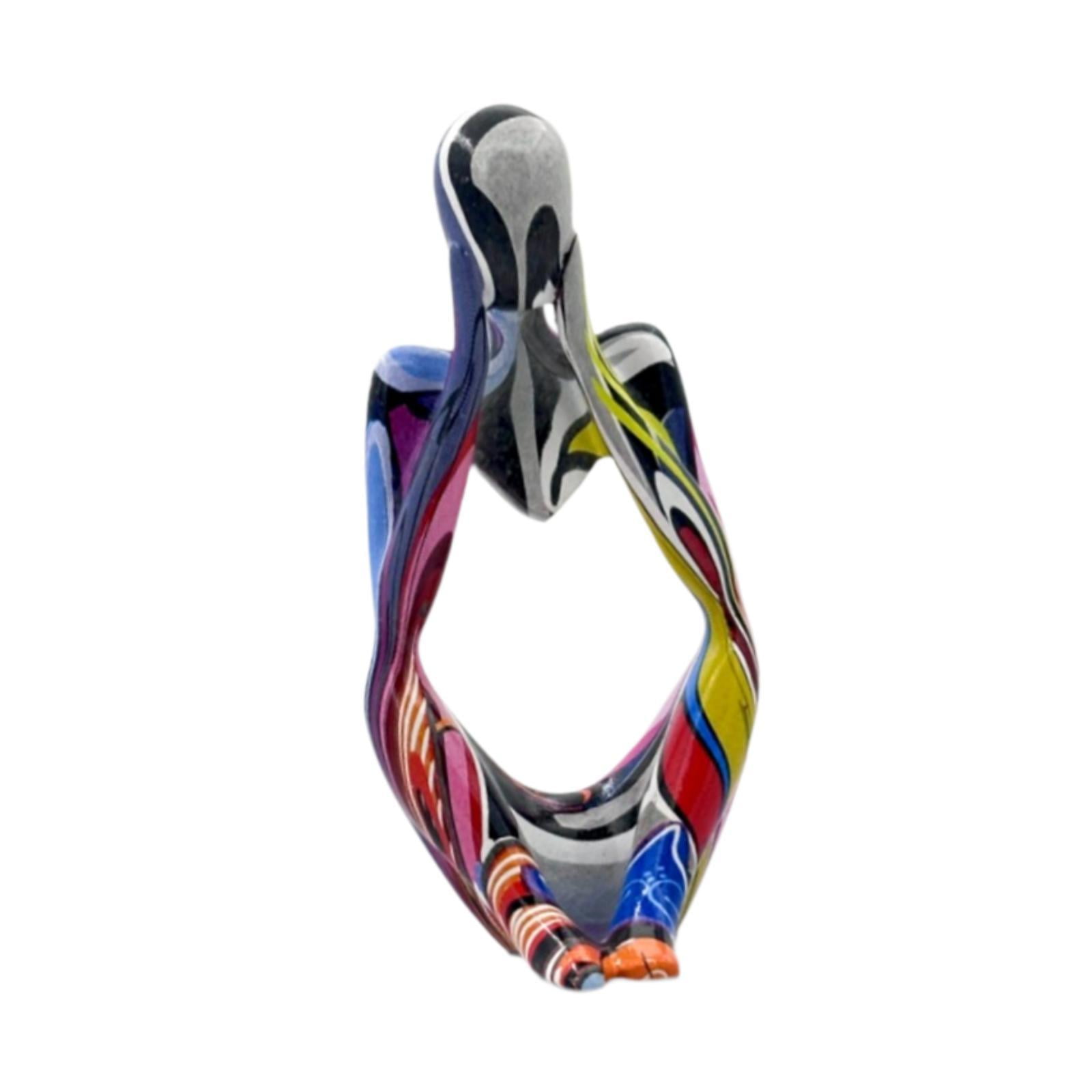 CUTICATE Thinker Resin Statue Figurine Collectible Modern Desktop ...