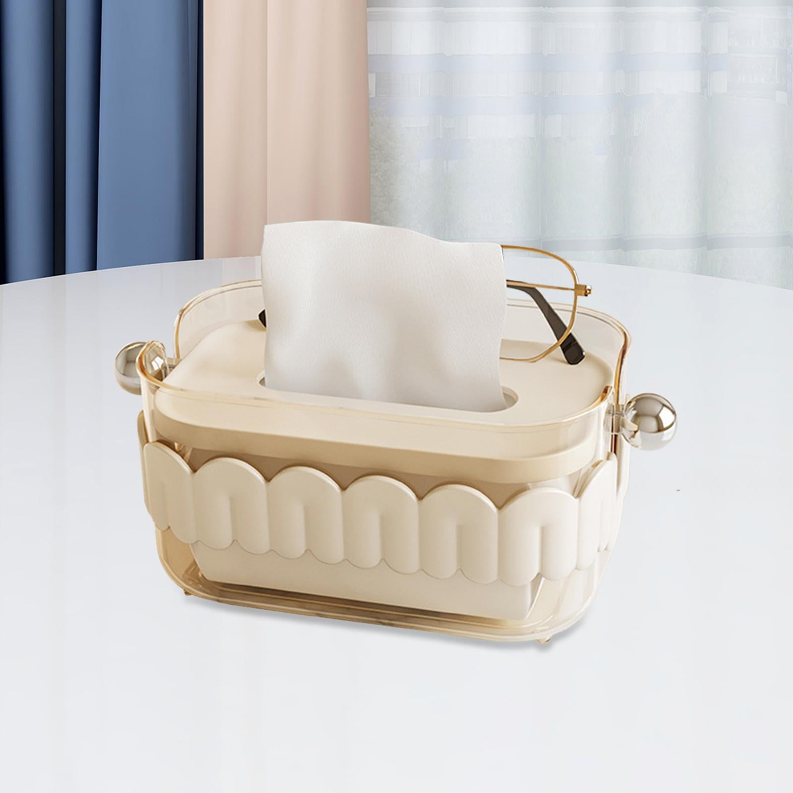 CUTICATE Tissue Box Cover Facial Tissue Storage Box Desk Practical ...