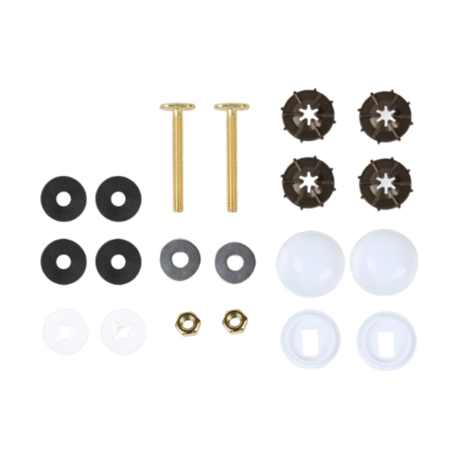 CUTICATE Toilet Bowl to Floor Bolts Toilet Floor Bolt and Screw Kit DIY ...