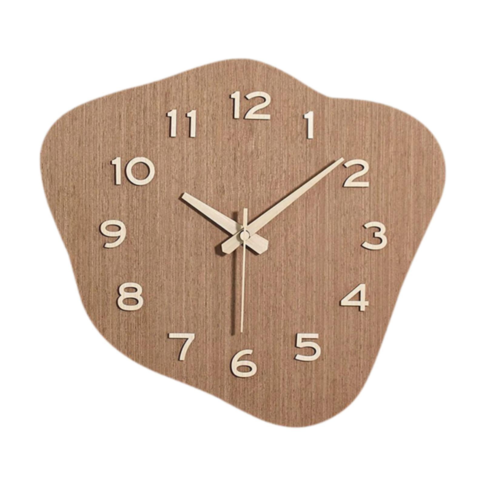 CUTICATE Wall Clock Wall Decoration Inside in The Silent Asymmetrical ...
