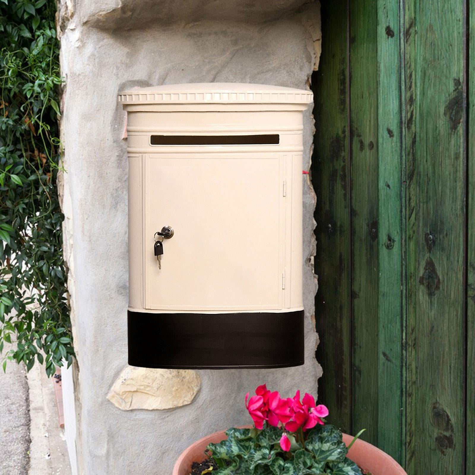 CUTICATE Wall Mounted Mailbox Donation Box Lockable Ballot Box with ...