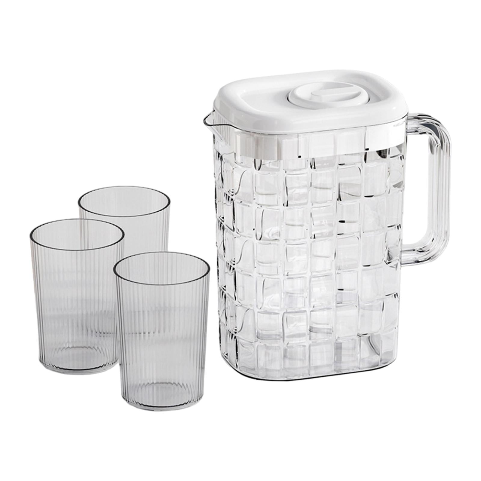 CUTICATE Water Ice Cold Jug Water Pitcher 2000ml Drink Dispenser with Lid Water Jug Cold Water ...