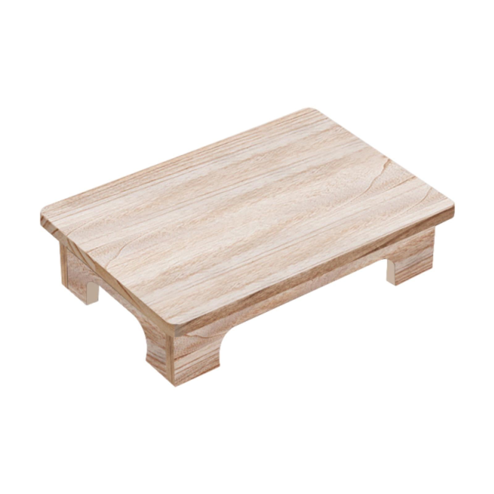 CUTICATE Wood Low Coffee Table 10 cm Height Modern Compact Lightweight Elegant Coffee Table ...