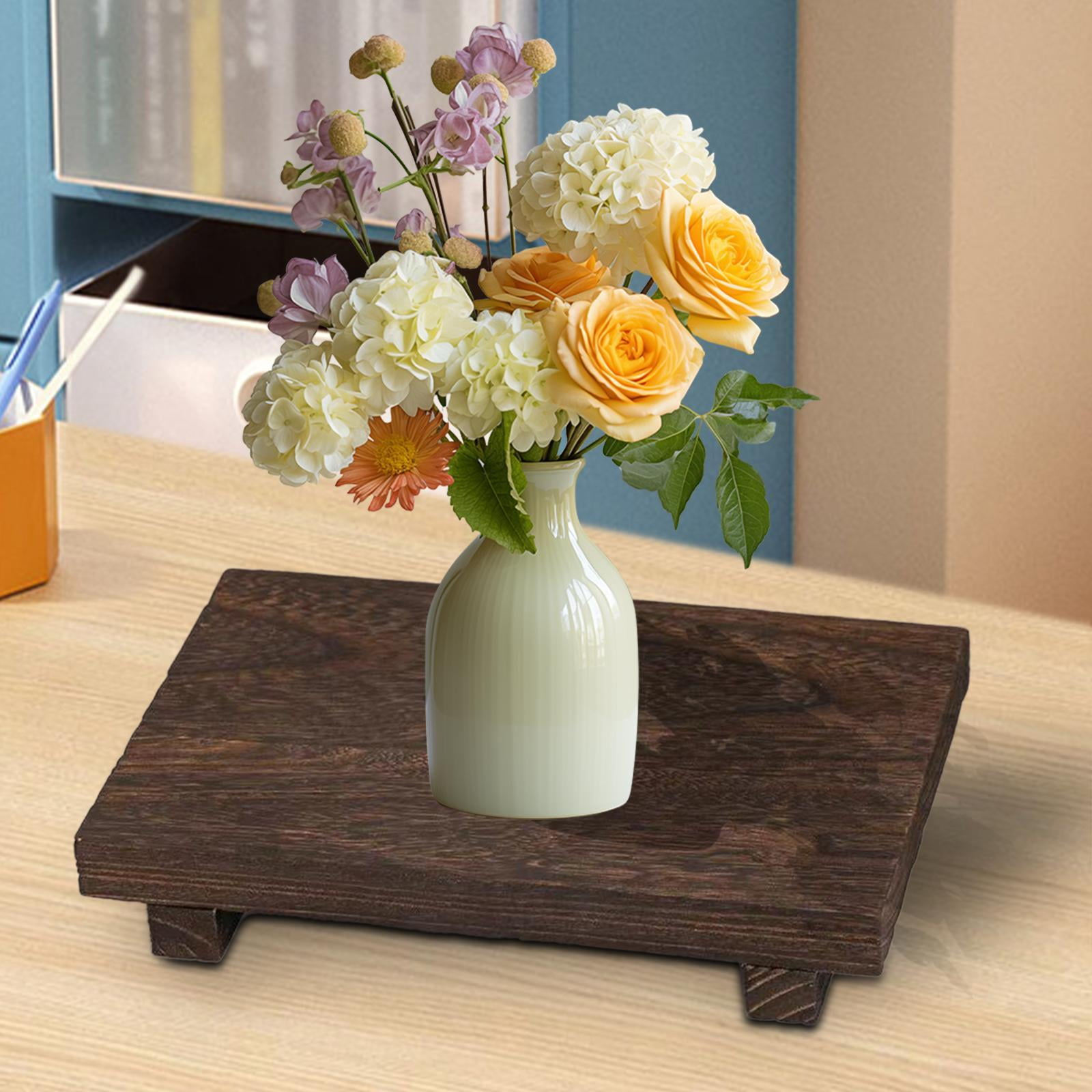 CUTICATE Wood Pedestal Stand Soap Dispenser Stand Versatile Rectangular ...