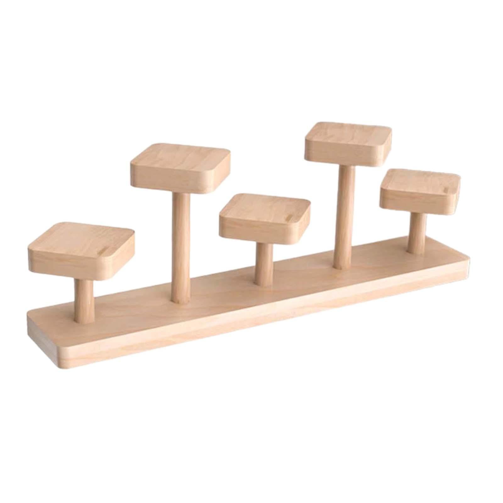 CUTICATE Wooden Display Riser Collectibles Display Shelf Reusable ...