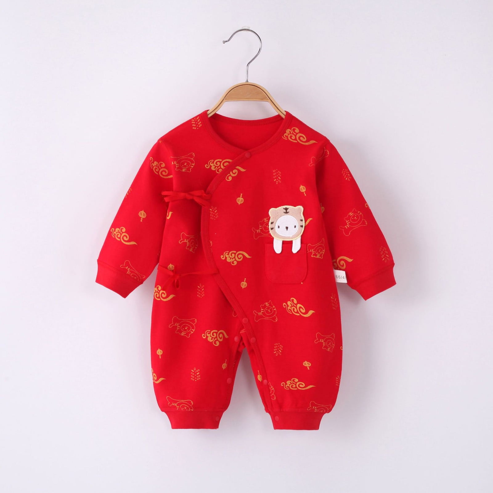 CUZIBR Baby Girl Boy Calendar New Year Onesie Kimono Tang Suit Red O ...
