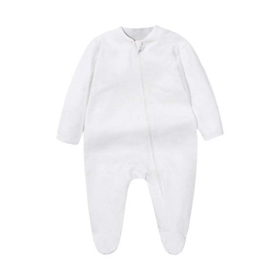 CUZIBR Baby Toddler Summer Breathable Romper Solid Color Long Sleeve ...