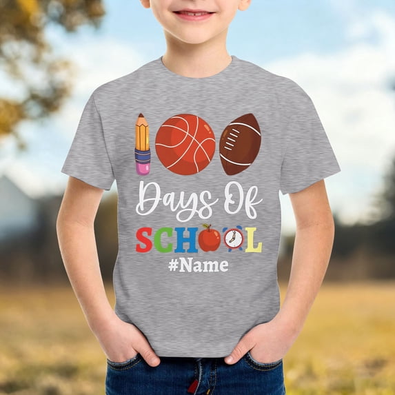 CUZIBR Boys Graphic 67 Shirt Short Sleeve Cute Ice Cream Print Round ...