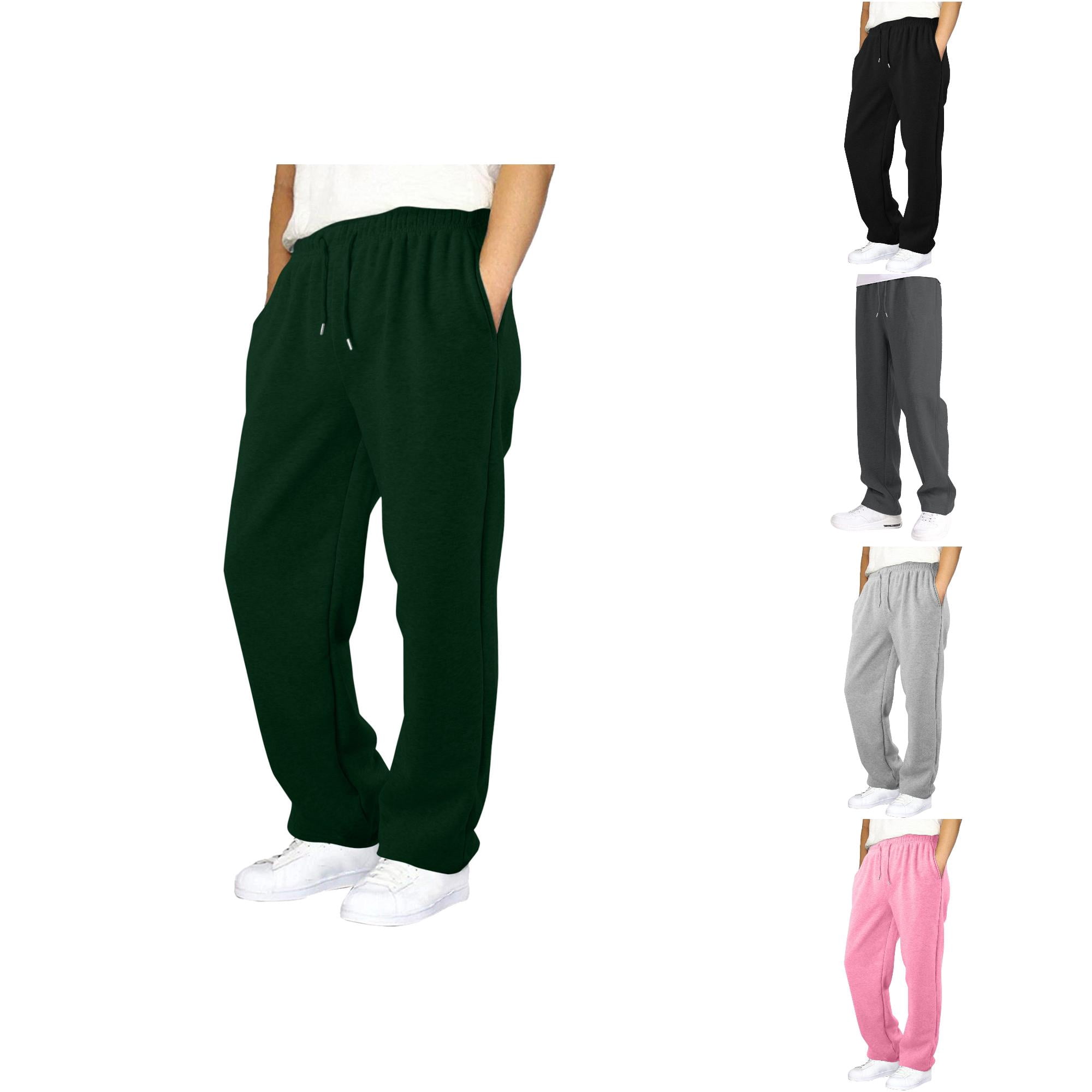 CUZIBR Boys Kids Casual Wide-Leg Sweatpants Solid Color Drawstring ...