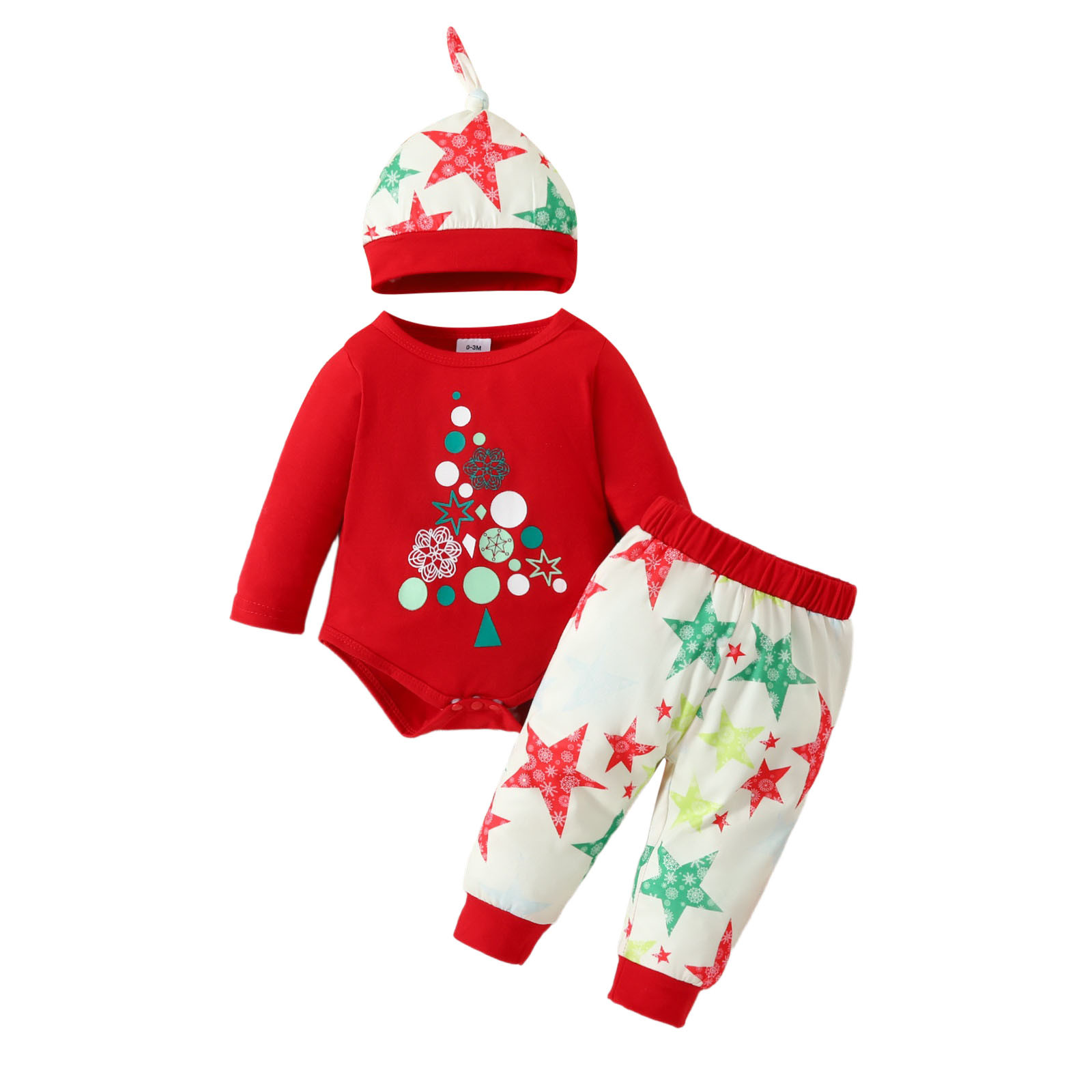 CUZIBR Boys Outfits 3 Piece Christmas Clothing Sets Themed Long Sleeve ...