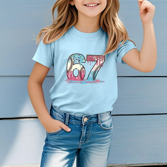 CUZIBR Boys Trendy T Shirt Casual Short Sleeve Ice Cream Pattern Shirts ...