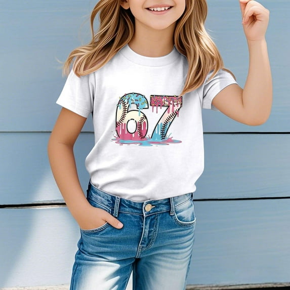 CUZIBR Boys Trendy T Shirt Casual Short Sleeve Ice Cream Pattern Shirts ...