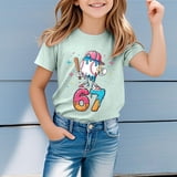 CUZIBR Boys Trendy T Shirt Casual Short Sleeve Ice Cream Pattern Shirts ...