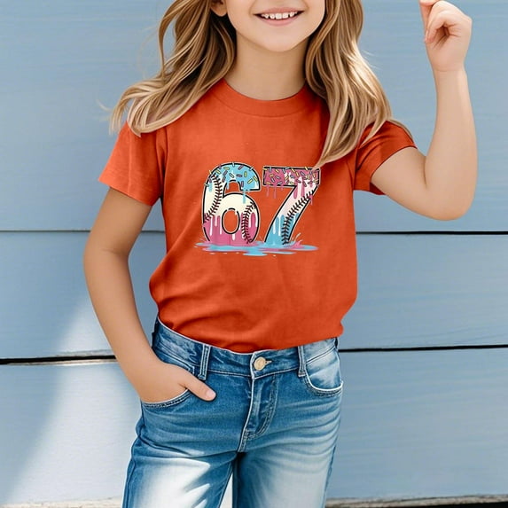 CUZIBR Boys Trendy T Shirt Casual Short Sleeve Ice Cream Pattern Shirts ...