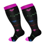 CUZIBR Cute Socks Compression Socks Cute Funny Pattern Athletic Running ...
