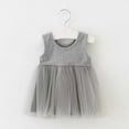 CUZIBR Girls Children Sleeveless Tutu Sequin Dress A-Line Solid Color ...