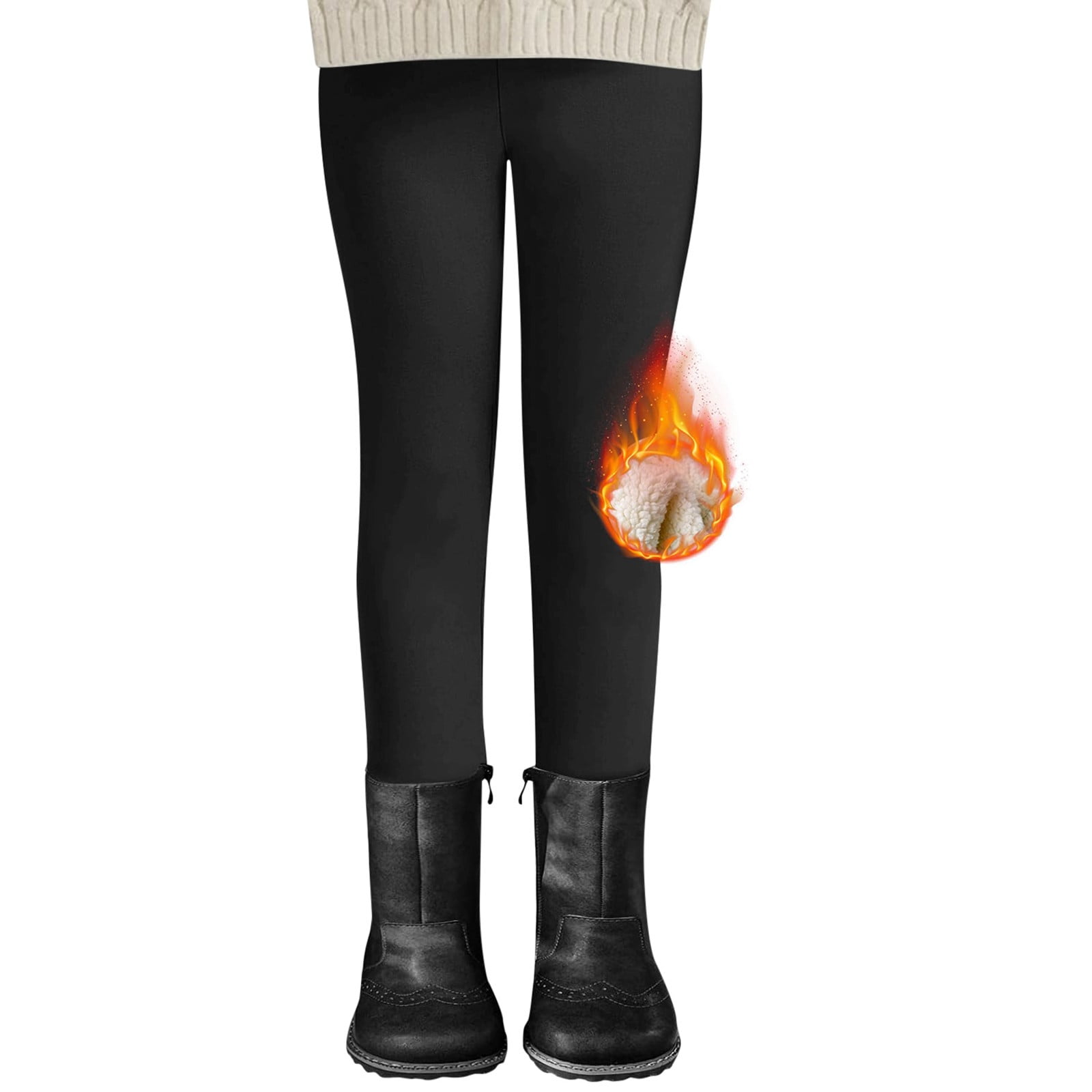 CUZIBR Girls Lined Bottoms Winter Warmth Cozy Pants For Outdoor Play ...