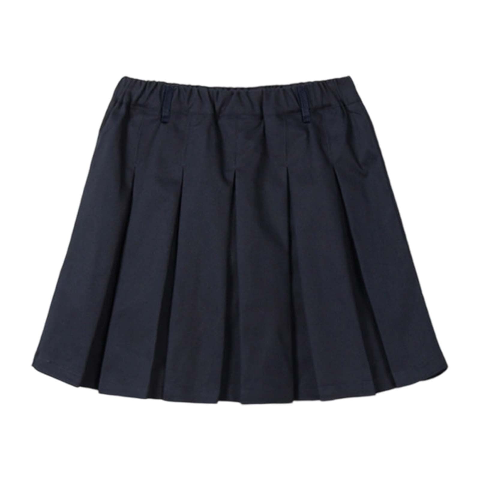 CUZIBR Girls Pleated Skirts School Uniform Casual Dailywear Elastic ...