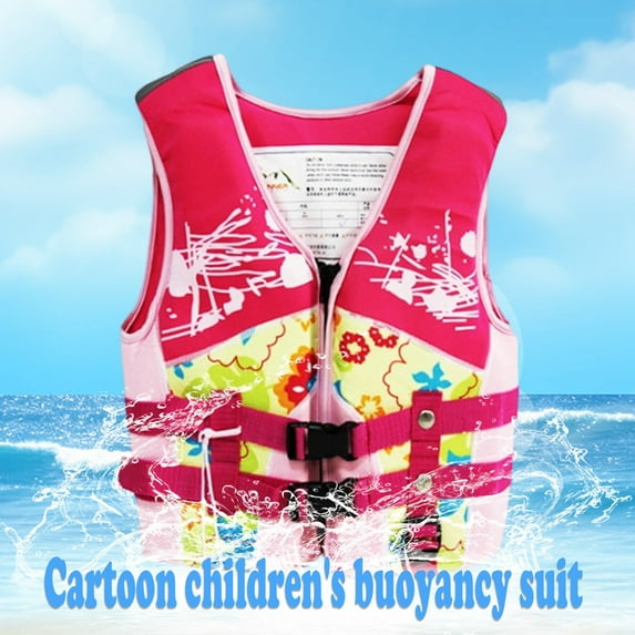CUZIBR Girls Swimsuit Swim Vest Cute Cartoon Animal Print Buoyancy Life ...