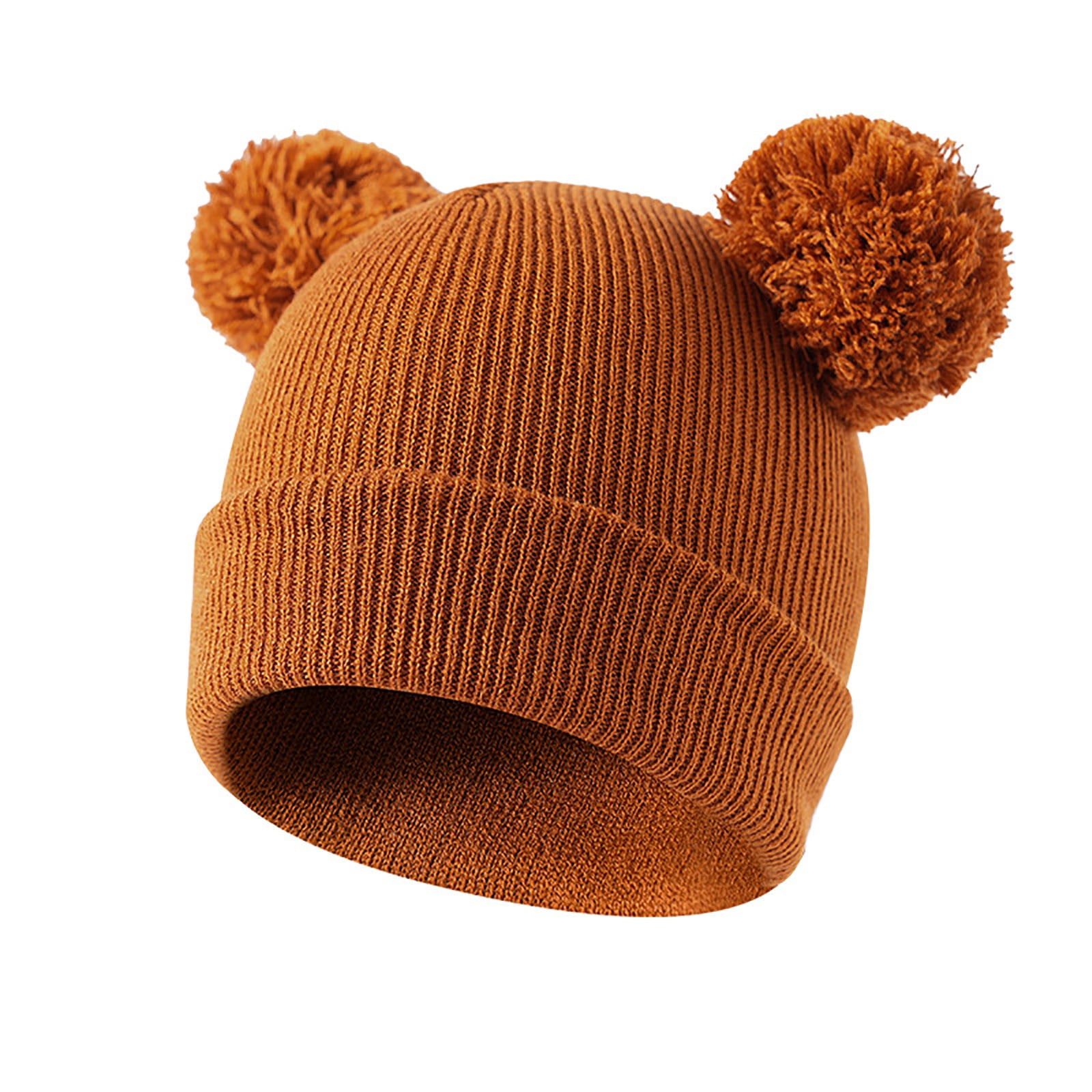 CUZIBR Girls Winter Hat Cozy Knitted Thick Lined Cute Ears Soft Hat ...