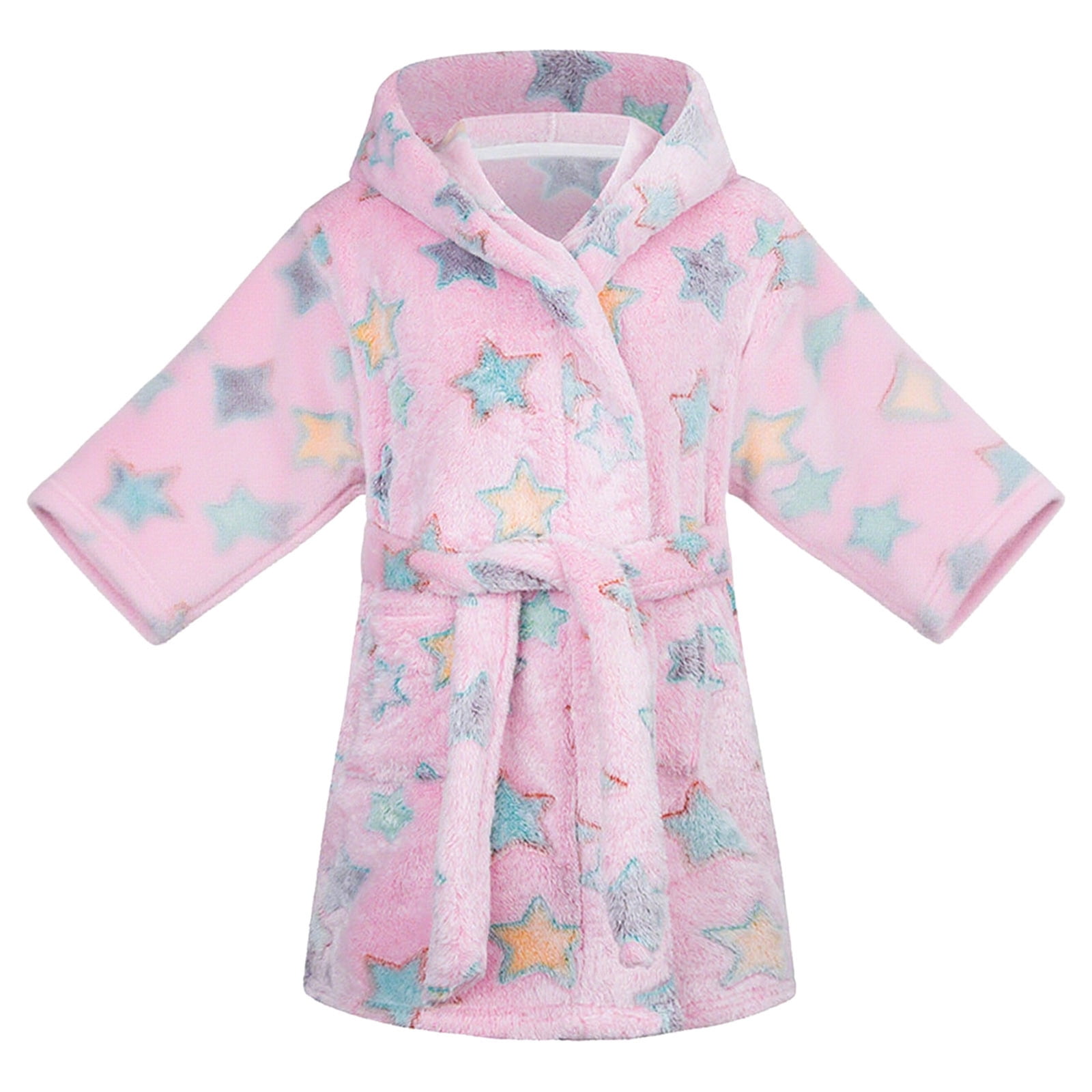 CUZIBR Holiday Outfits Winter Thickened Fuzzy Thermal Soft Bathrobe ...