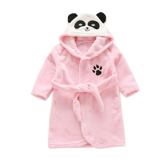 CUZIBR Kids Christmas Outfit Stylish Cartoon Print Hoodies Bathrobes ...