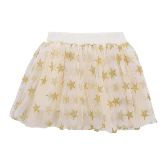 CUZIBR Kids Girls Dance Tutu Skirt Sequins Layered Short High Waist ...