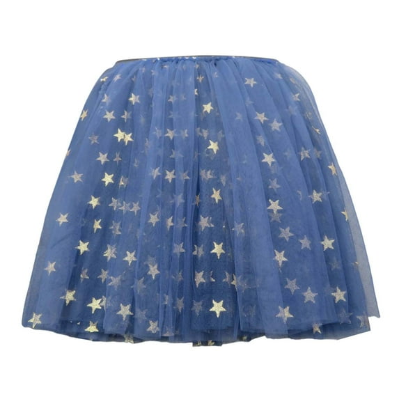 CUZIBR Kids Girls Dance Tutu Skirt Sequins Layered Short High Waist ...