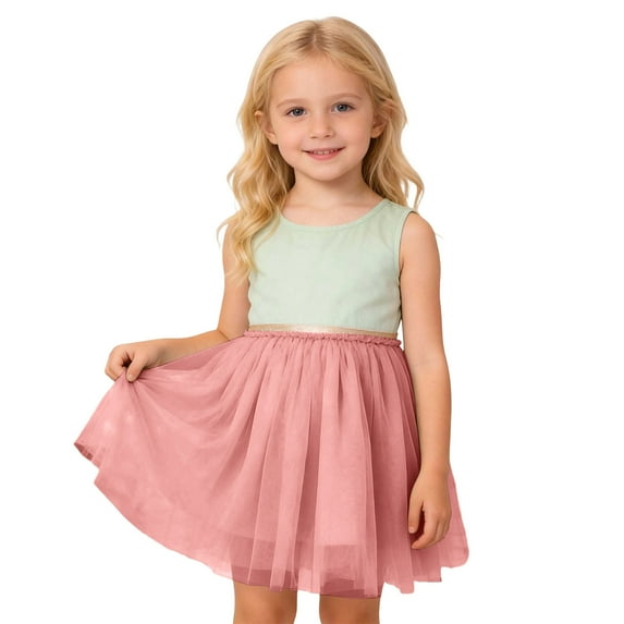 CUZIBR Kids Girls Dance Tutu Skirt Sequins Layered Short High Waist ...