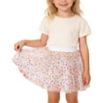 CUZIBR Kids Girls Dance Tutu Skirt Sequins Layered Short High Waist ...