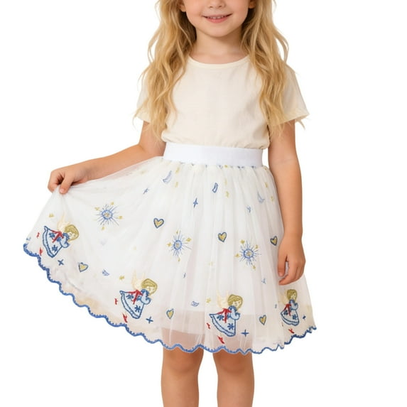 CUZIBR Kids Girls Dance Tutu Skirt Sequins Layered Short High Waist ...