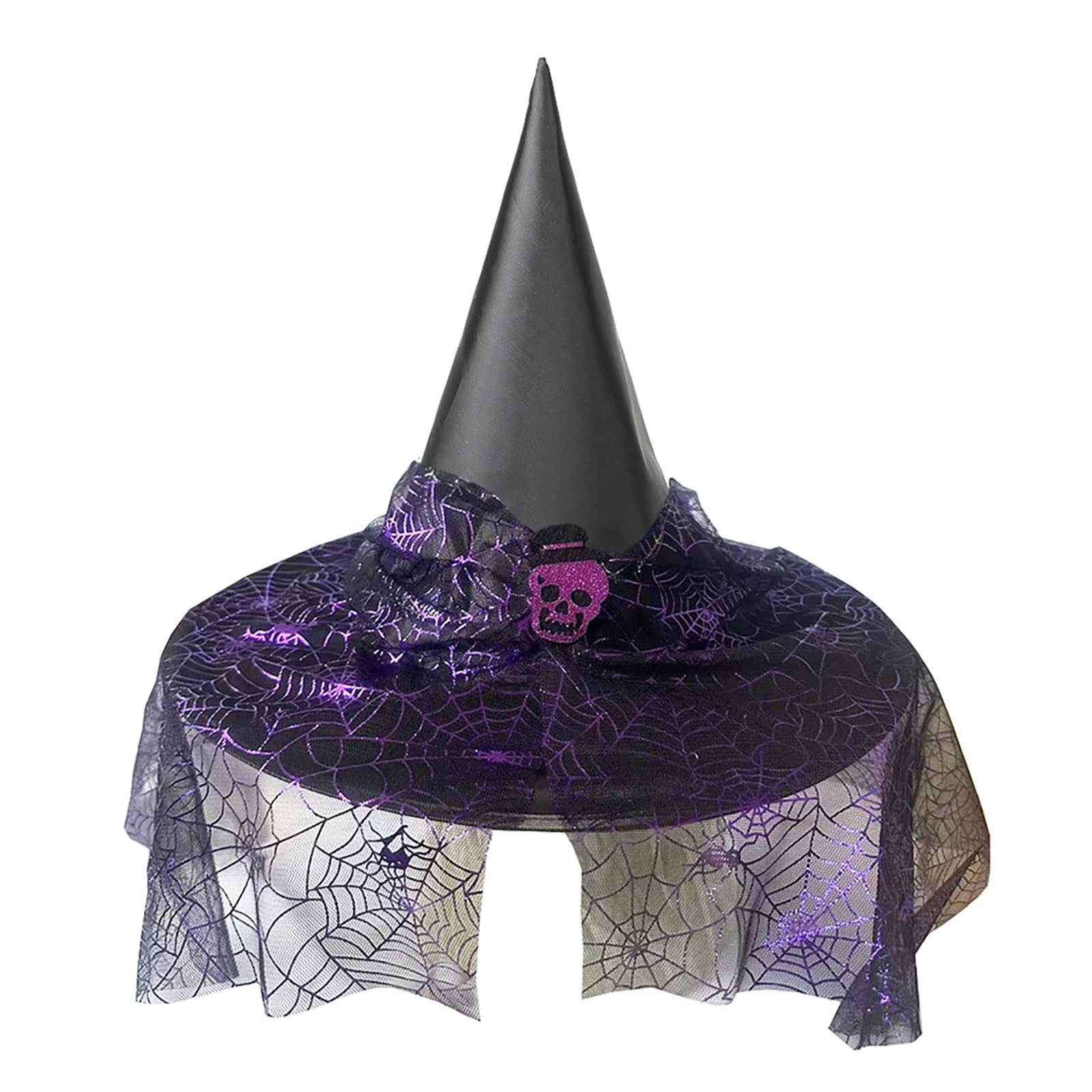 CUZIBR Kids Halloween Sun Hats Lace Mesh Star Kids Witch Hat Girls Lace ...