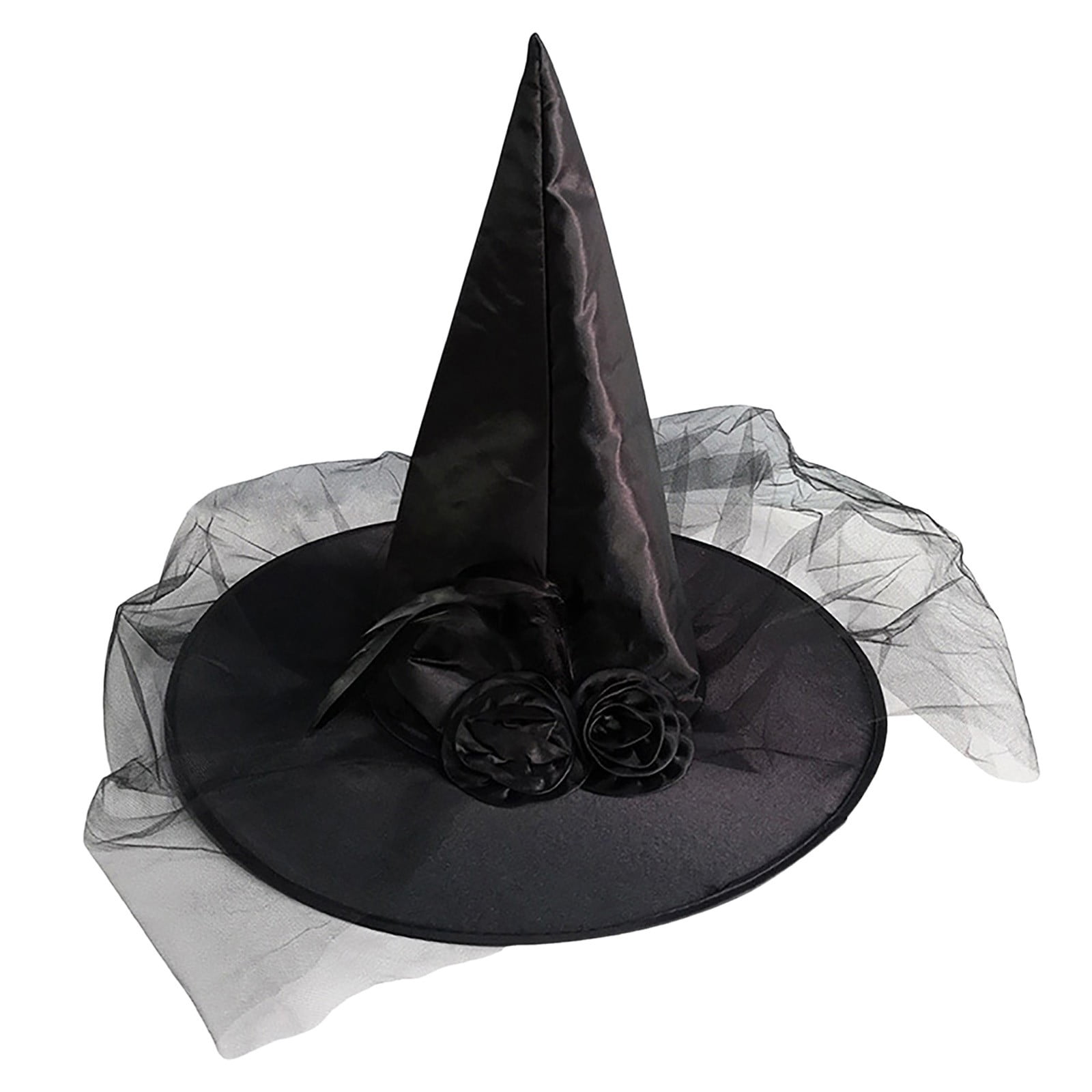 CUZIBR Kids Halloween Sun Hats Lace Mesh Star Kids Witch Hat Girls Lace ...