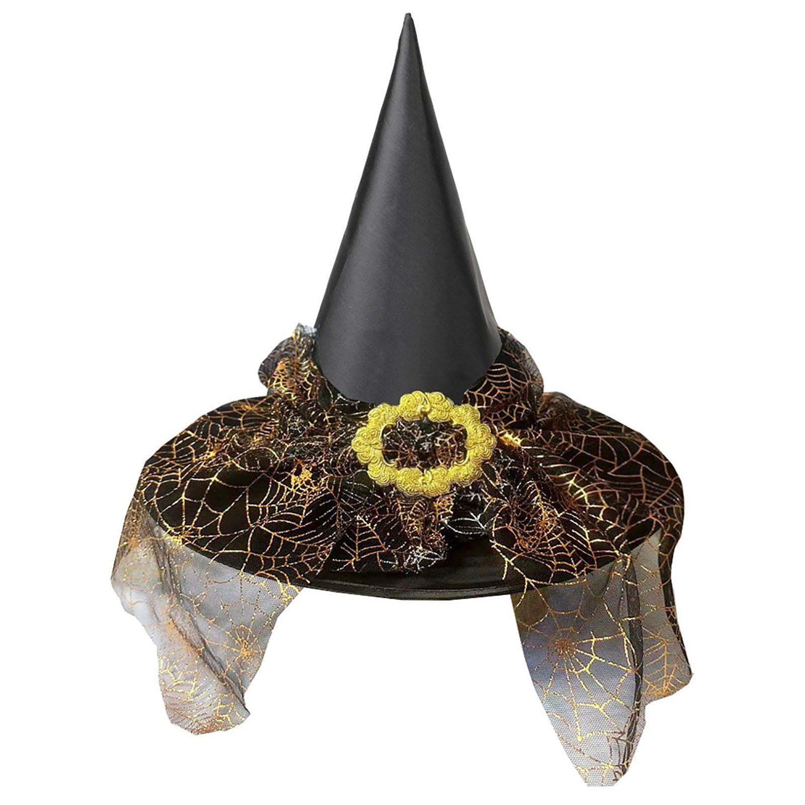 CUZIBR Kids Halloween Sun Hats Lace Mesh Star Kids Witch Hat Girls Lace ...