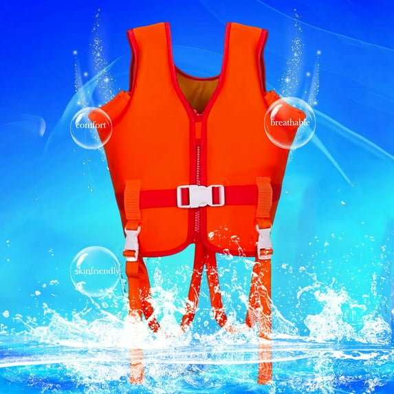 CUZIBR Kids Swimsuits Swim Vest Cute Cartoon Animal Print Buoyancy Life ...