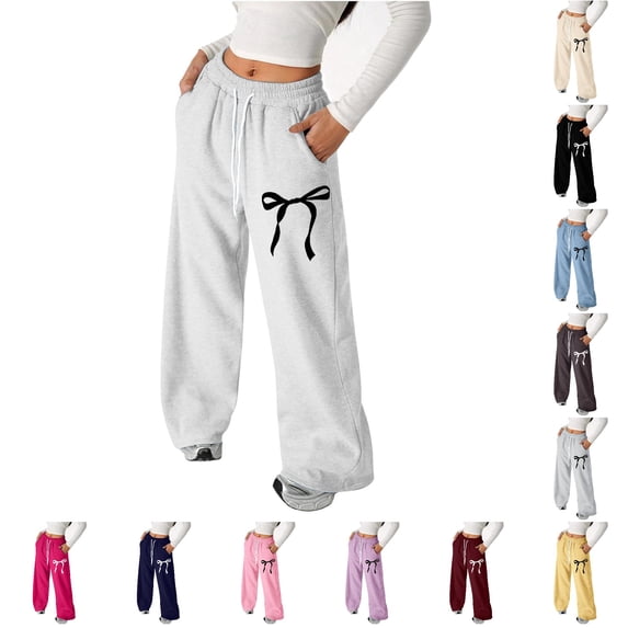 CUZIBR Kids Toddler Girls Baggy Sweatpants Drawstring Elastic Waist ...