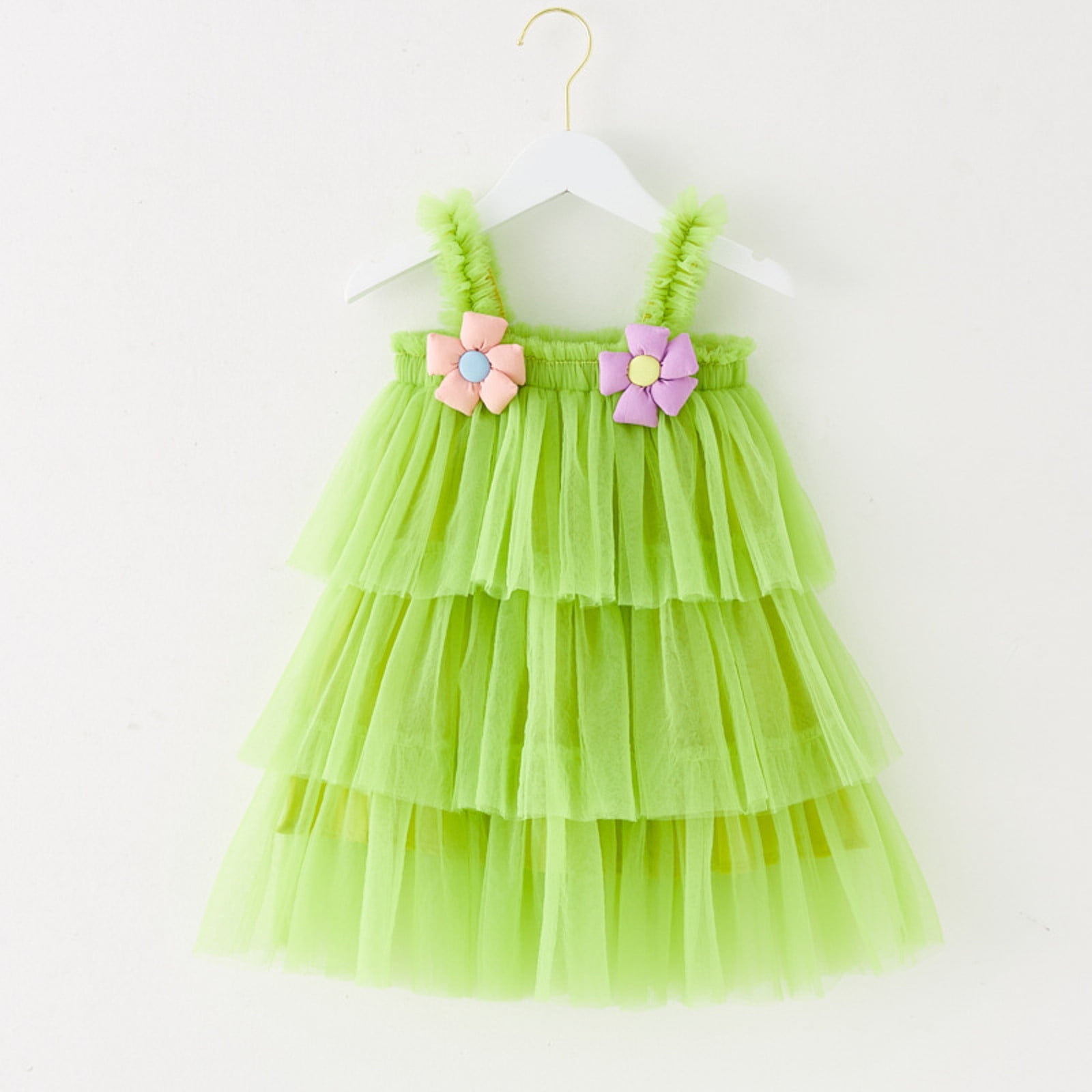 CUZIBR Little Big Girls Sleeveless Tutu Sequin Dress A-Line Spaghetti ...