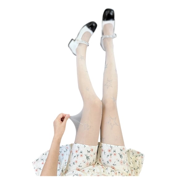 CUZIBR Socks For Women Elegant Sheer Tights High Waist Pantyhose ...