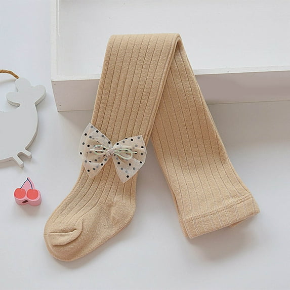 CUZIBR Sweatpants For Girls Knitted Stretch Leggings Cute Flower Bow ...