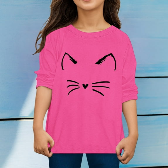 CUZIBR Toddler Boys Girls Long Sleeve Shirt Crewneck Loose Fit Cute ...