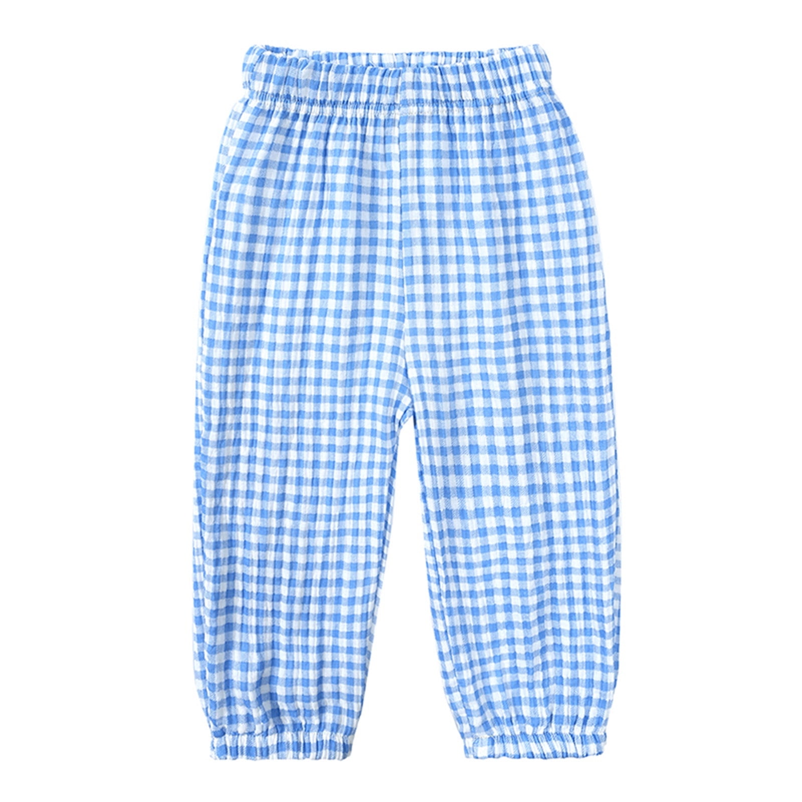 CUZIBR Toddler Kids Baby Girls Boys Elastic Waist Pants Soft Linen ...