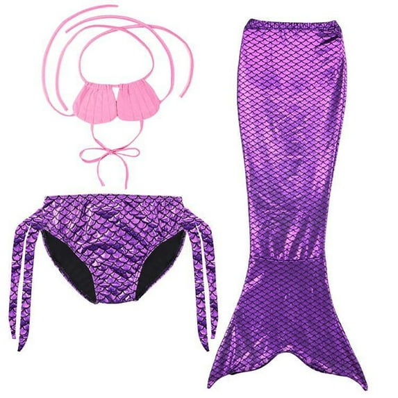 CUZIBR Toddler Swimsuit Fish Fail Bikini Set Swimsuit Cartoon Print ...