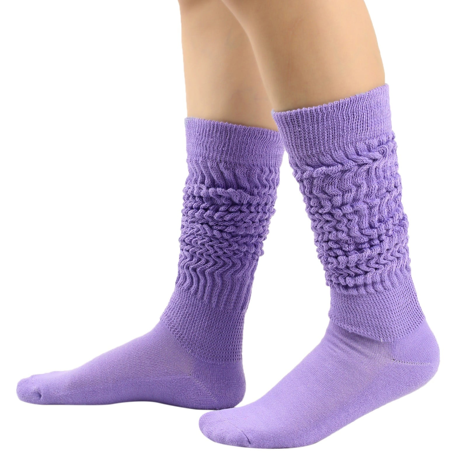 CUZIBR Womens Socks Solid Color Classic Knee High Socks Sport ...