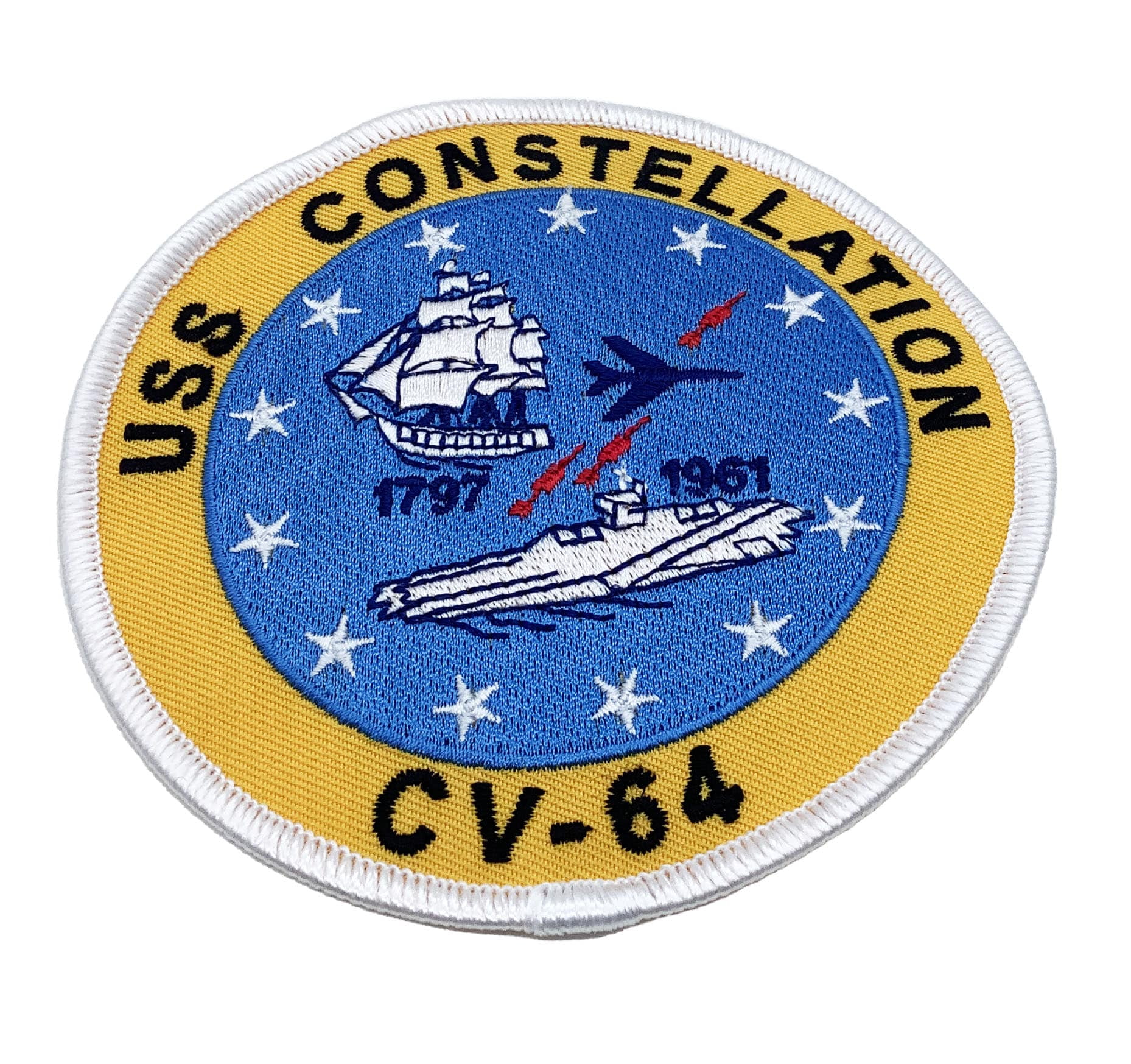 CV-64 USS Constellation Patch - Plastic Backing - Walmart.com
