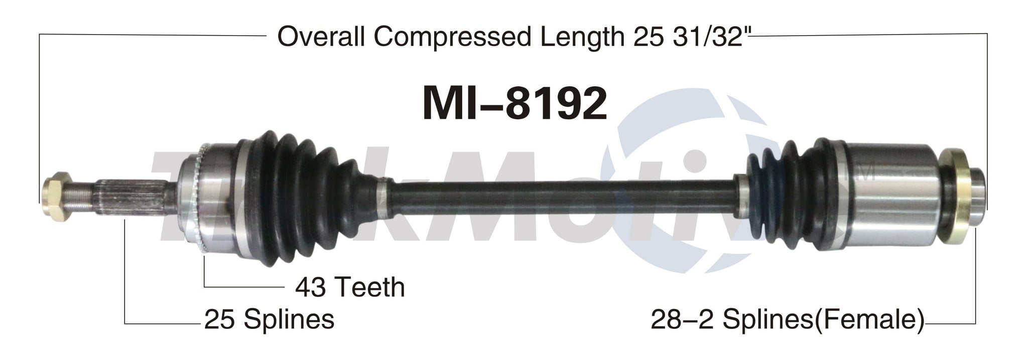 CV Axle Shaft Fits select: 2004-2006 MITSUBISHI LANCER RALLIART ...