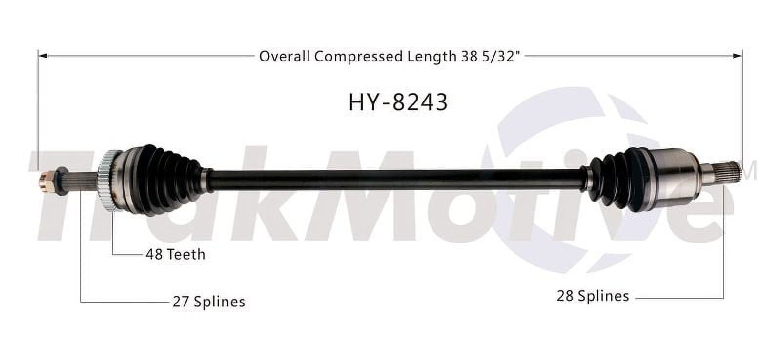 CV Axle Shaft Fits select: 2011-2014 HYUNDAI SONATA, 2011-2013 KIA ...