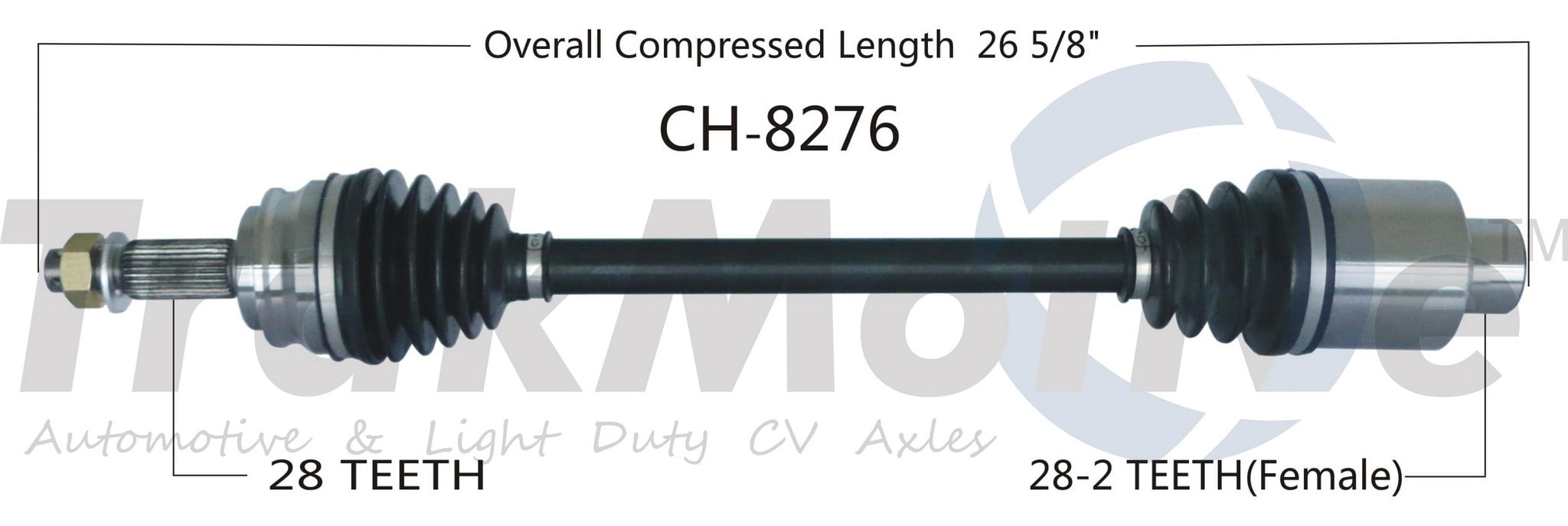 CV Axle Shaft Fits select: 2014-2017 JEEP PATRIOT, 2014-2017 JEEP ...