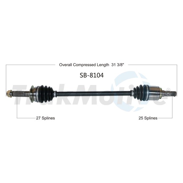 CV Axle Shaft Fits select: 2014-2018 SUBARU FORESTER, 2016-2017 SUBARU ...