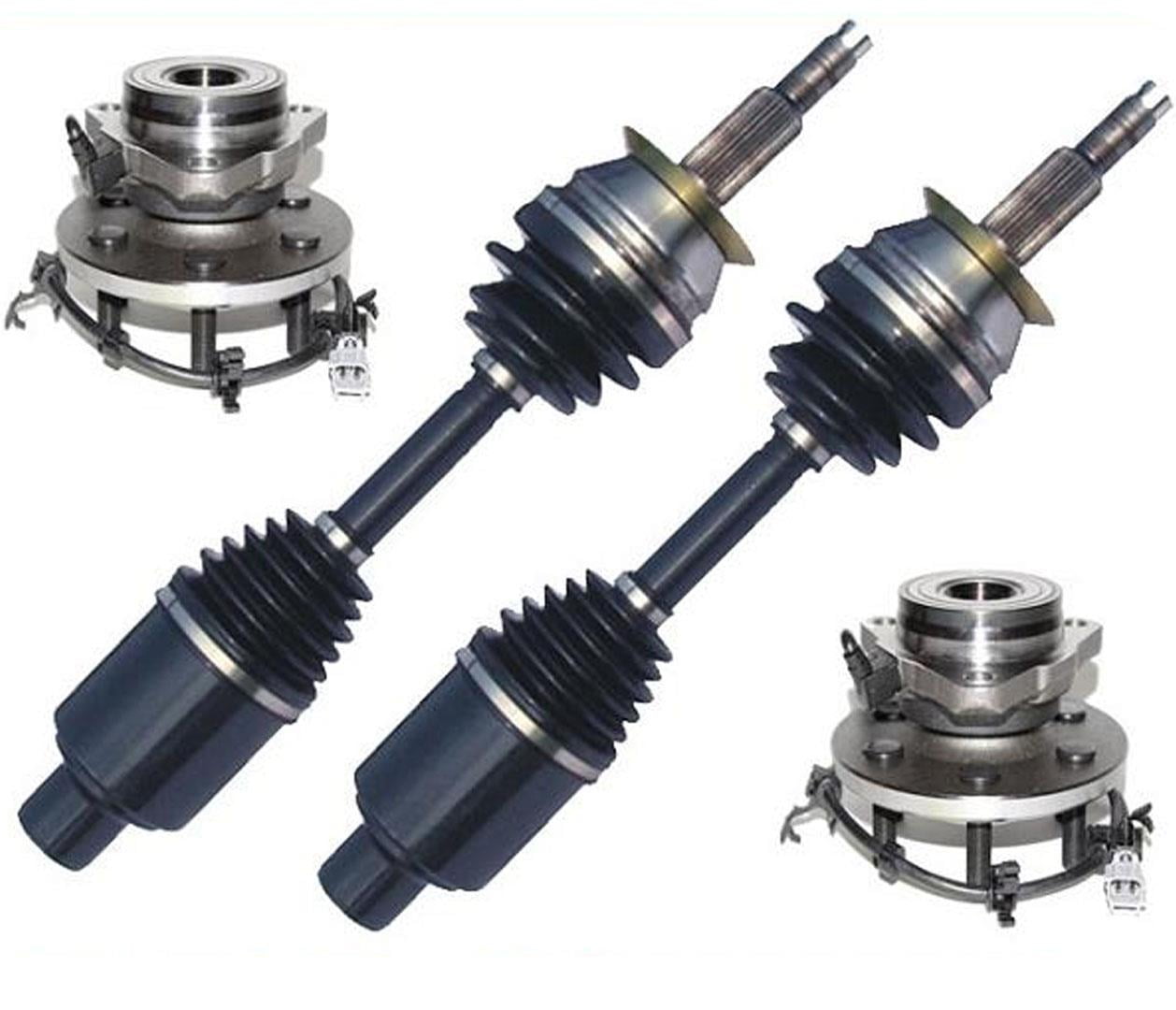 CV Axle Shaft Wheel Hub Assembly Front 01-04 For Dodge Dakota 4 Wheel ...